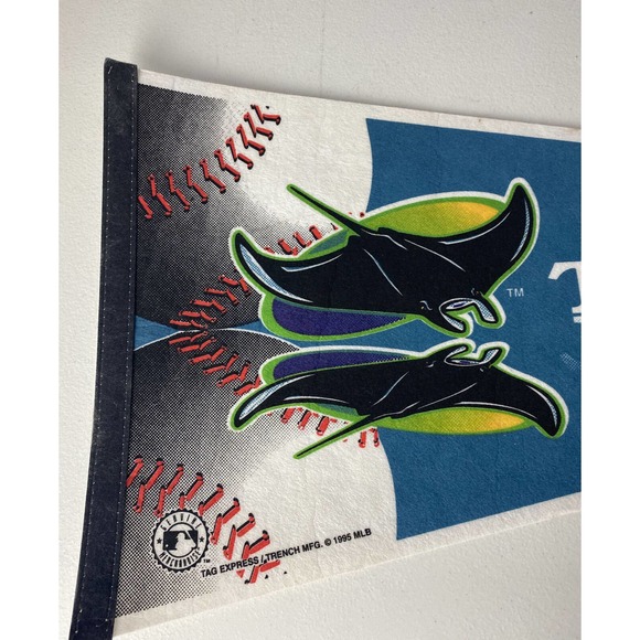 TRENCH | Other | Vintage Tampa Bay Devil Rays Felt Pennant 995 Mlb 3x12 ...